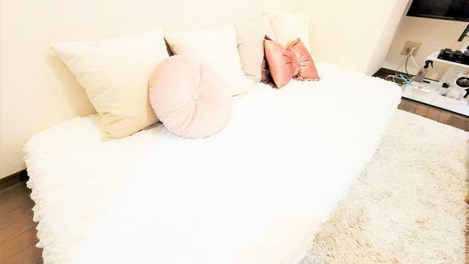 〈フェリス梅田〉梅田徒歩💗 IKEA人気毛布カバー❣リングライトも設置✨ゴミ捨て無料!Fire TV📺の写真2