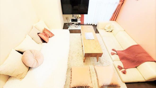 〈フェリス梅田〉梅田徒歩💗 IKEA人気毛布カバー❣リングライトも設置✨ゴミ捨て無料!Fire TV📺の写真3