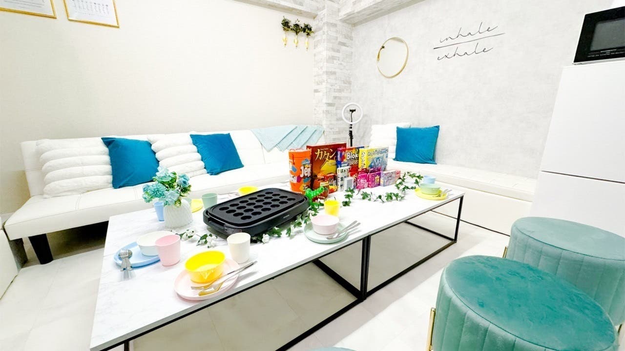 NEW🉐心斎橋駅徒歩3分🌟デート❤️撮影📷推し活🌟タコパ🐙会議・デスクワーク・テレワーク・24H🏪Blanc心斎橋の写真6