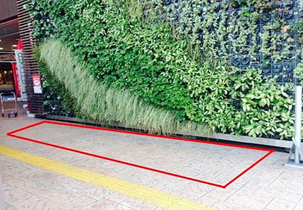 【フレスポ長田】サウスエリア緑化前の写真2