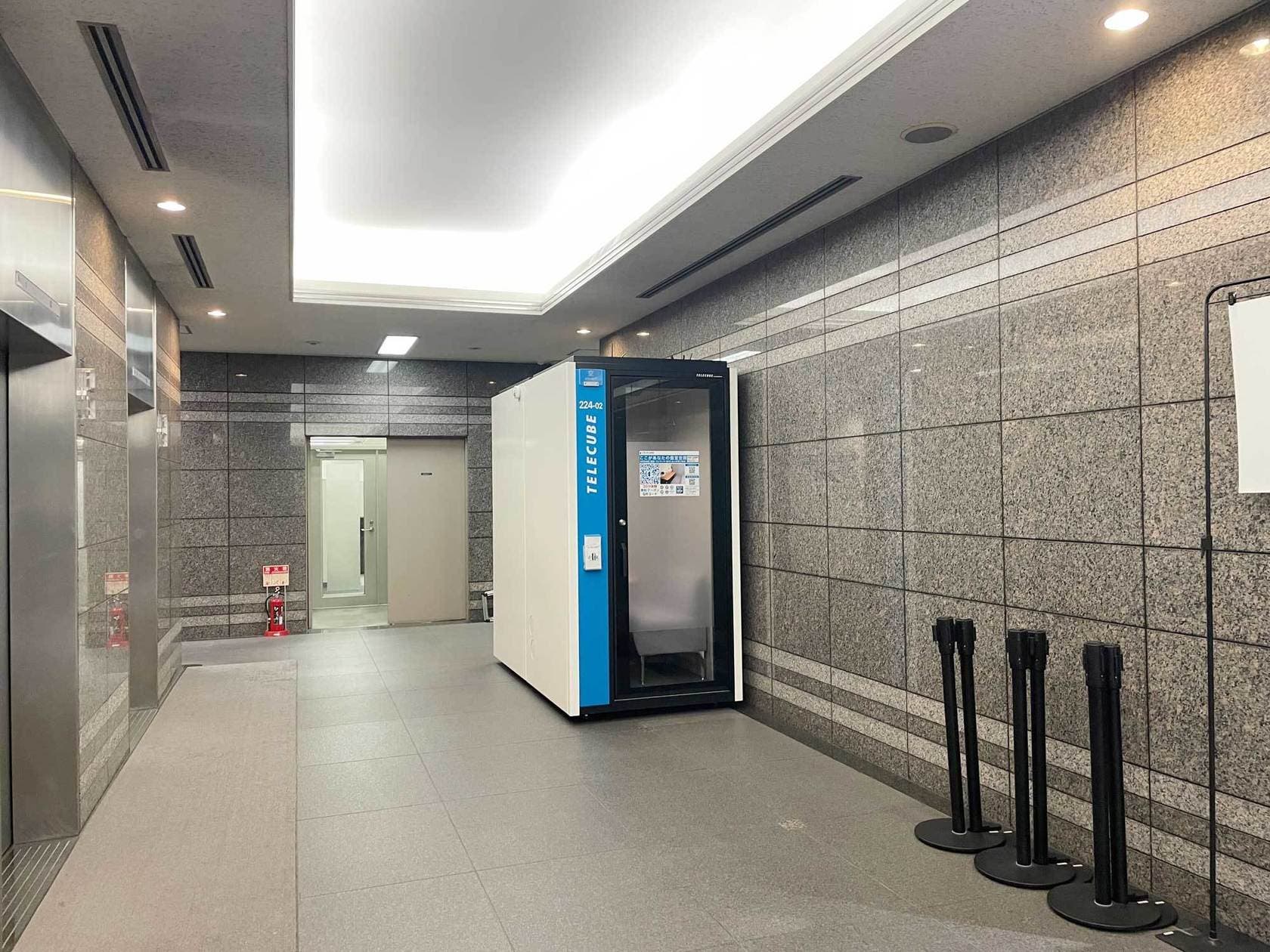 【テレキューブ】興和一橋ビルの個室型ワークブース（224-01）です。視線と音を遮る、プライベートな集中環境。の写真1