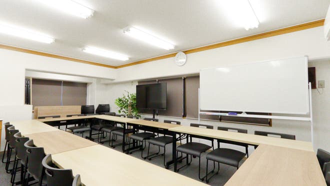 【JR品川駅徒歩3分!30名利用可!】55インチモニター・WiFi全て無料!男女別トイレ有!ふれあい貸し会議室 品川No117の写真5