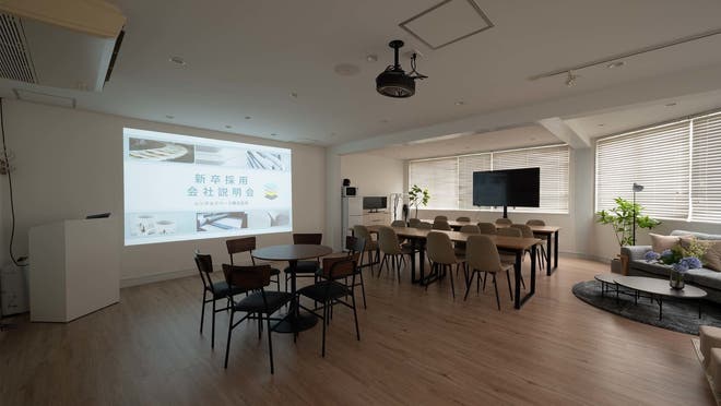 【秋葉原駅から5分】最大150㌅投影可・65㌅ディスプレイ/24時間・着席35名/超広い/パーティ・歓送迎会の写真17