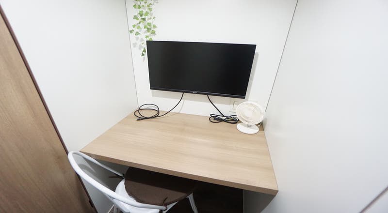 ＜PaO Work 渋谷道玄坂No.1＞道玄坂・マークシティすぐ！1人用個室🚪光回線Wi-Fi📶モニター🖥テレワーク/面接
