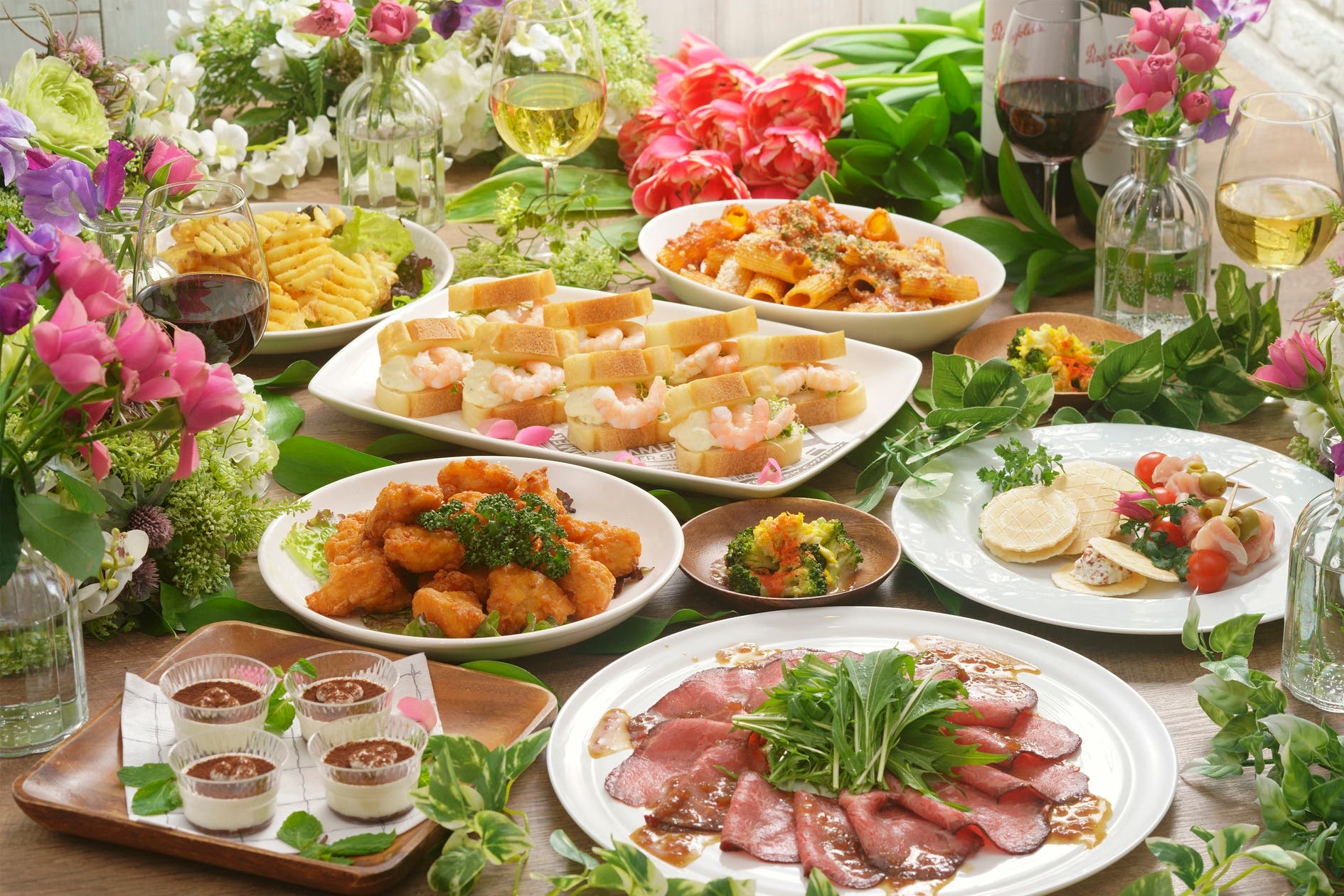 【スタンダードプラン9品】2時間飲み放題付の画像1