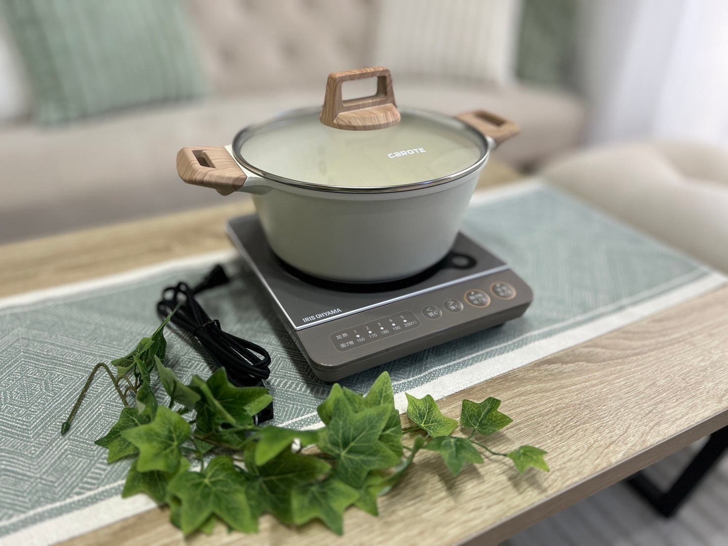 卓上IHヒーター🔥＆お鍋セット🍲の画像1