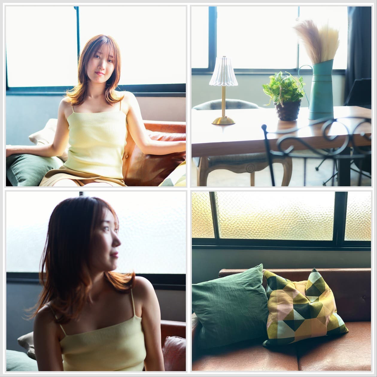 【控室有】モルタル・クンクリート・漆喰壁のある撮影スタジオ/コニカルスヌート/スワッグ/観葉植物/自然光の写真14