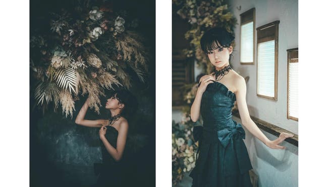 満月のグラデーションと超大型ドライフラワー造形|一日中自然光が降り注ぐ本格撮影スタジオ|大型バルコニー有の写真12