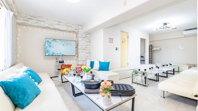 NEW🎉クリスマス🎄最大40名🉐駅1分🚋忘年会🍺大人気ゲーム機🎮女子会💗タコパ🐙24H🏪waffleなんばの写真1