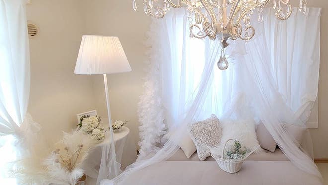 ✨白い城☆ 水前寺駅徒歩3分 撮影&パーティースペース!ホワイト基調のシャビ―なプリンセス空間 の写真2