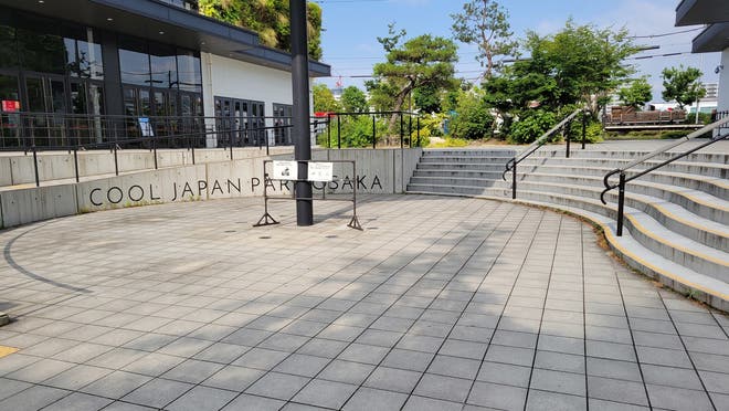 【最寄り駅から徒歩5分】クールジャパンパーク大阪大ホール・中ホールの間にある中庭。の写真22