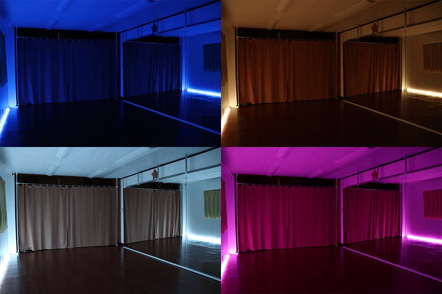 【尾崎駅3分🚶】LEDライト完備💡30㎡🏠4人並びで広々👥完全個室！ダンスの自主練習に最適 🕺大型鏡4枚🪞の写真7