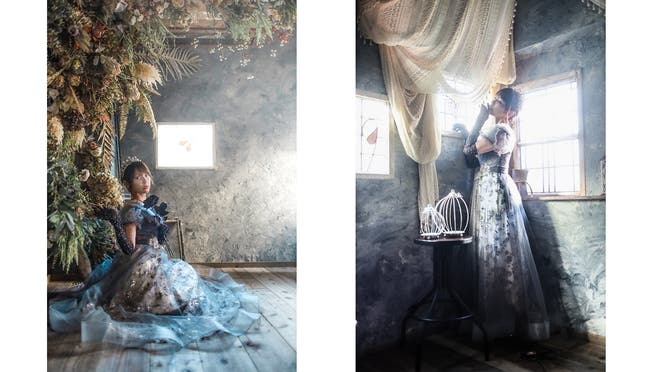 【4m超えドライフラワー造形】本格的撮影スタジオ|漆喰壁|レンガ壁|カーテン装飾|カフェ板|タイル床|アパレル|背景×10の写真6