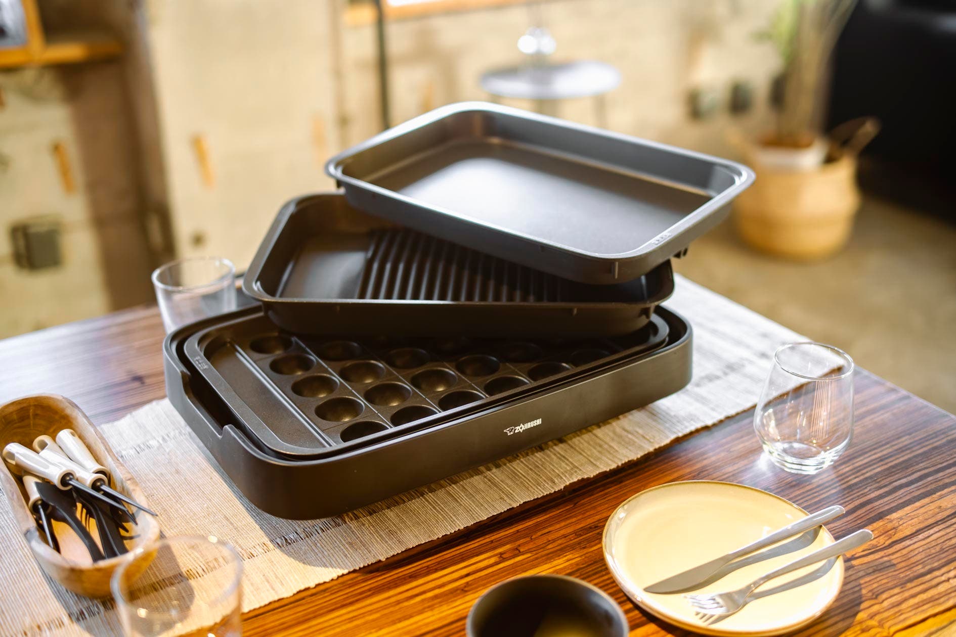 🐙たこ焼き器&ホットプレート	の画像1