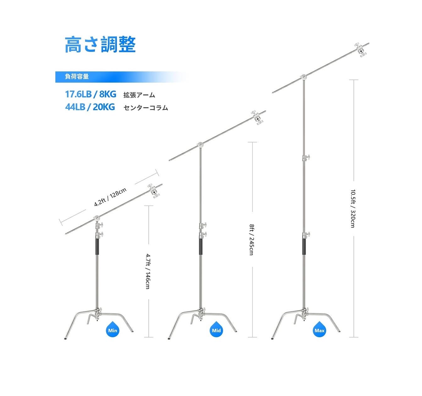 センチュリースタンド ブームアーム付きの画像2