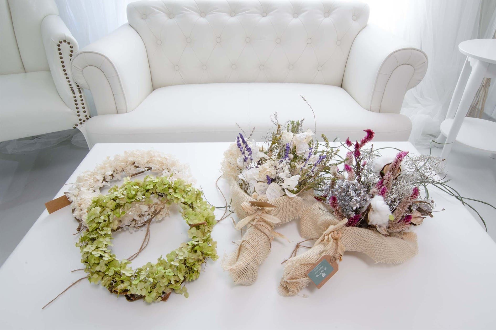 ドライフラワーブーケ💐リース🛋️照明スタンドなどの画像1