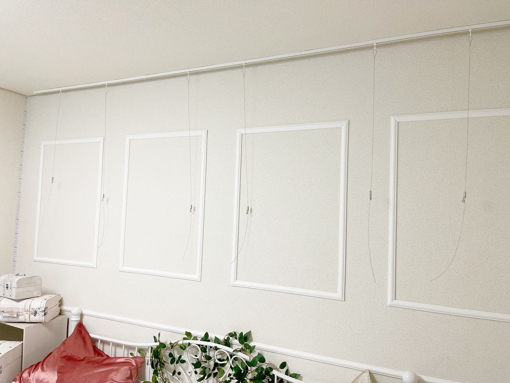 白ベッド、モールディング、ピクチャーレールの画像2