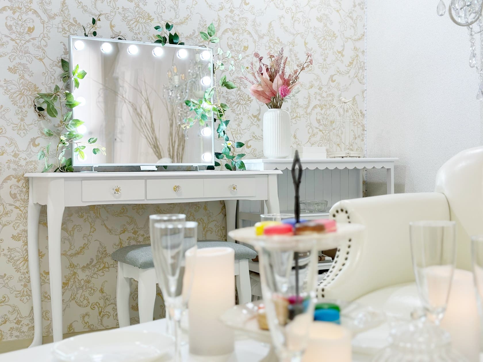 ドレッサー、女優ミラー、姿見鏡の画像1