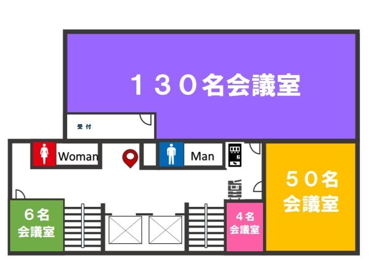 【アクセス最高】新橋・汐留駅から徒歩2分♪　面接に最適な広さです！　6名会議室　Free Wi-Fiありますの写真6