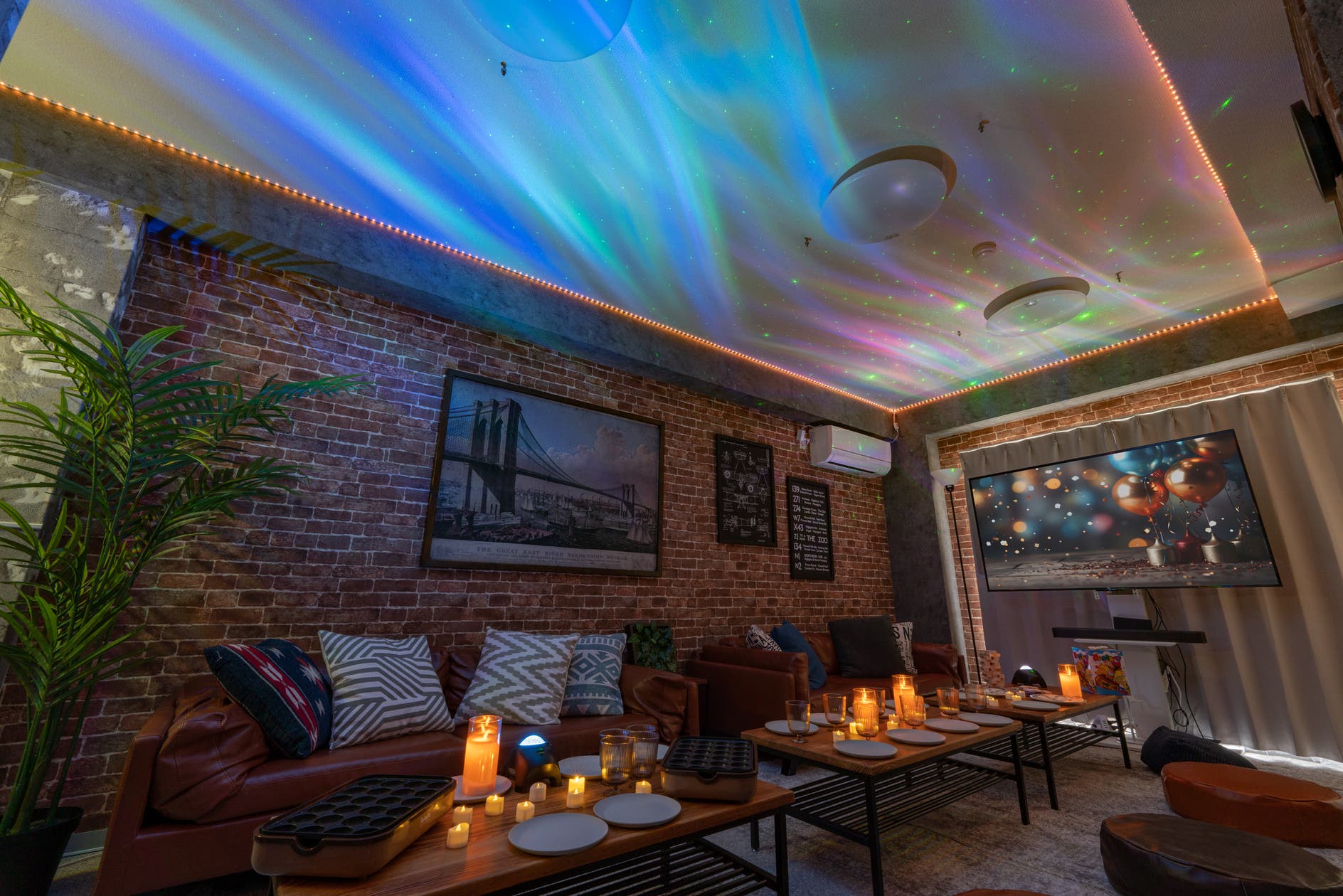 ライトアップ機材【LEDテープライト、オーロラ、LEDキャンドルライト】の画像1