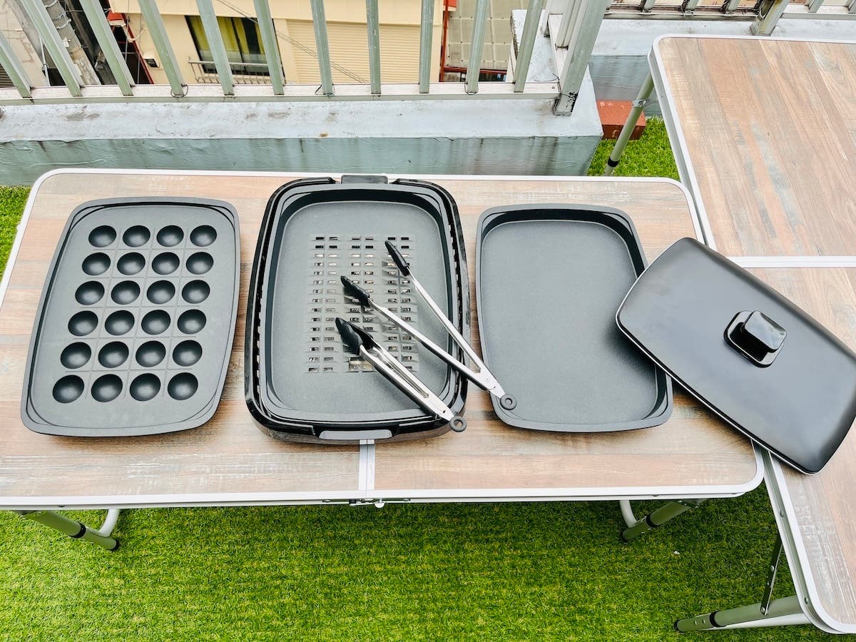 多機能ハイパワーホットプレート！焼肉・鉄板焼き・たこ焼きが一度に楽しめる3種プレート付き、最大250℃で強力火力」の画像2