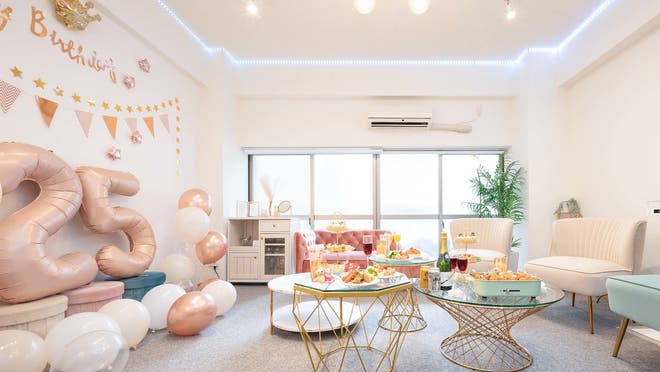 関内駅1分🚃大人数パーティ🎉歓送迎会😊女子会🍷大画面プロジェクター🎦24h利用⭕️シャワー付😍撮影📷ゴミ引取OKの写真1