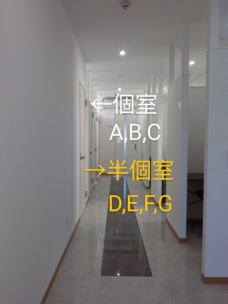 新小岩駅から徒歩４分　ドアなし４階半個室（G）イヤホンを使用してZoom会議、リモート会議もOK。の写真6