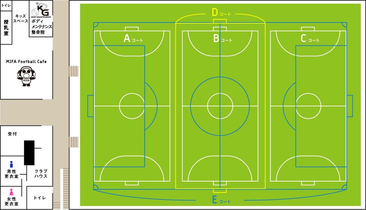 全館貸し切り　開放感抜群のフットサルコートとカフェスペース　運動会やドローン飛行にもの写真8