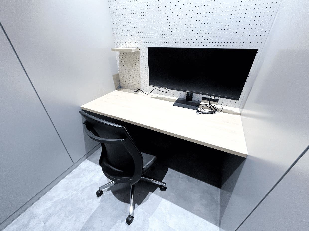  名古屋会議室 広⼩路本町 BOOTH 3（当日予約OK）【栄駅徒歩4分！最大1名！ワークスペース・コワーキングに】の写真5