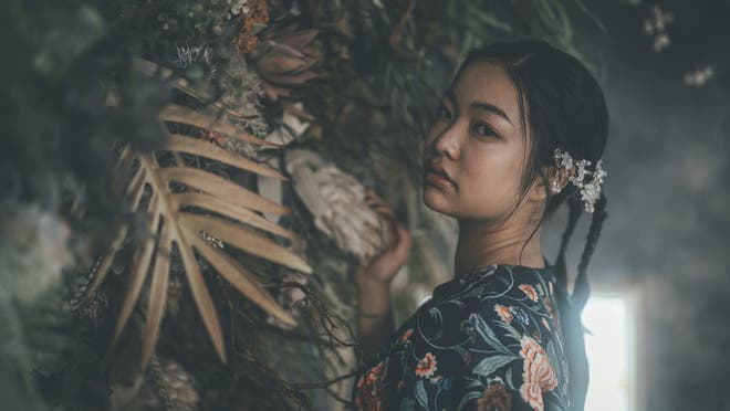 【4m超えドライフラワー造形】本格的撮影スタジオ|漆喰壁|レンガ壁|カーテン装飾|カフェ板|タイル床|アパレル|背景×10の写真8