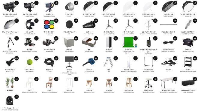 中目黒駅から徒歩7分|白ホリと黒背景が使える無料機材が豊富に揃った格安レンタル撮影スタジオの写真13