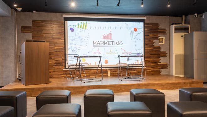 新橋/汐留8分✨席数84、立食100名⭕️飲食/120㌅画面/ゴミ処理/会議/懇親会/歓送迎会/セミナー【SS01】の写真26