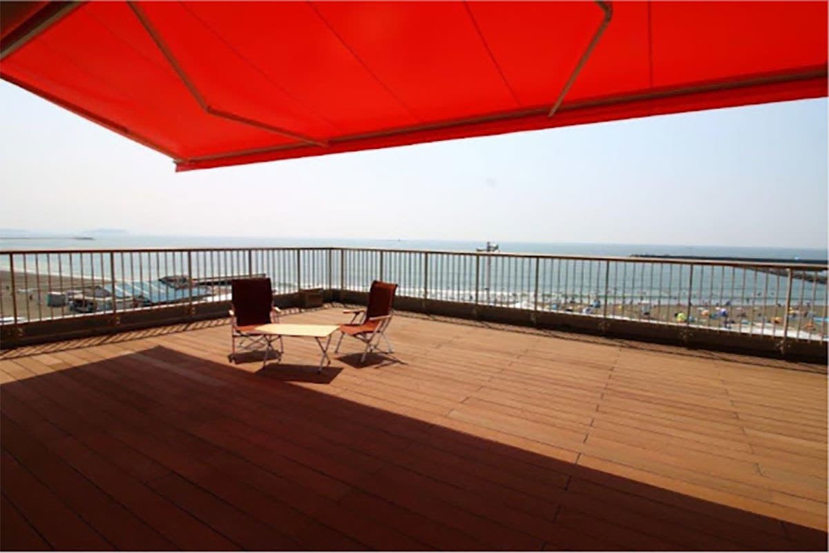 湘南の海が一望できるオーシャンビューテラスのハウススタジオの写真11