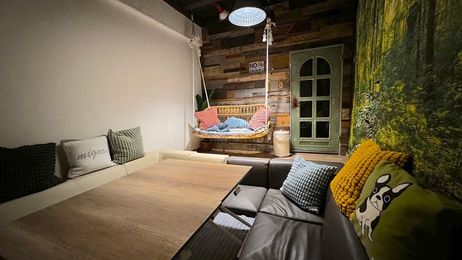 ⭐️Switch2マリオカートワールド導入🌟まるでリゾート気分✨ゴミ捨て無料🗑️関西初導入ハンキングチェア心斎橋徒歩6分🐾の写真6