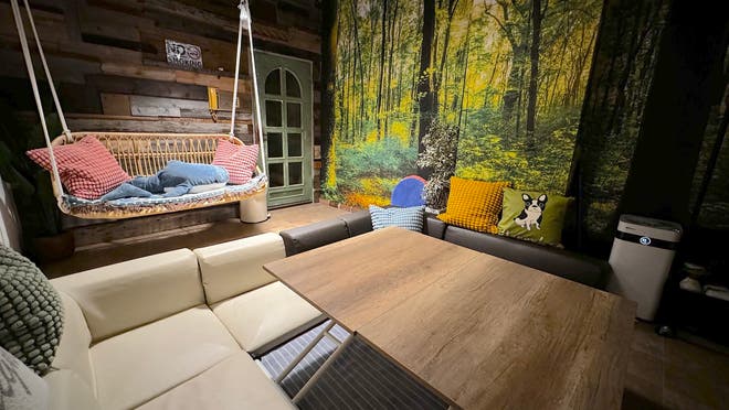 ⭐️Switch2マリオカートワールド導入🌟まるでリゾート気分✨ゴミ捨て無料🗑️関西初導入ハンキングチェア心斎橋徒歩6分🐾の写真7