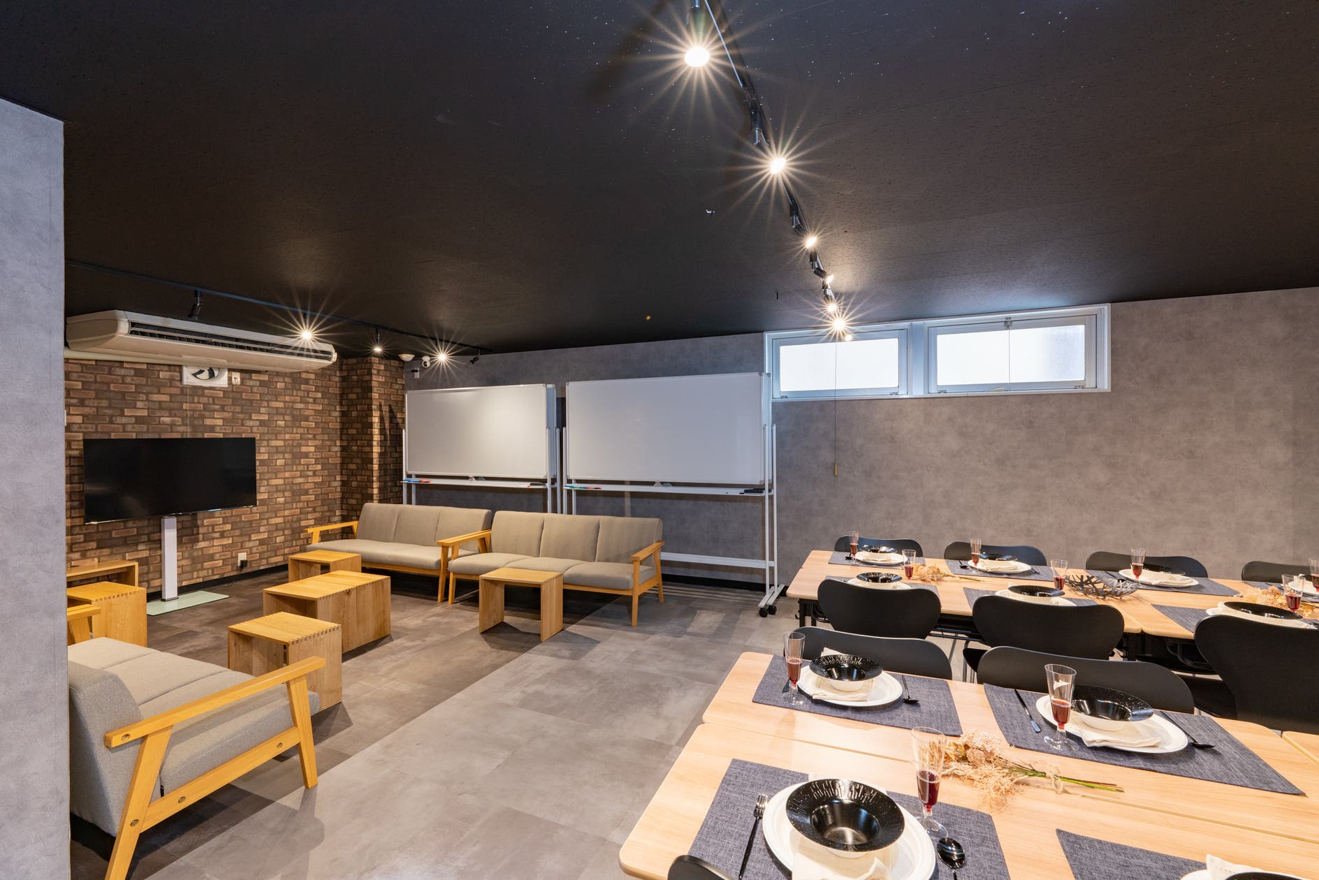 新橋/汐留8分✨席数84、立食100名⭕️飲食/120㌅画面/ゴミ処理/会議/懇親会/歓送迎会/セミナー【SS01】の写真11