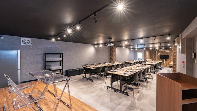 新橋/汐留8分✨席数84、立食100名⭕️飲食/120㌅画面/ゴミ処理/会議/懇親会/歓送迎会/セミナー【SS01】の写真10