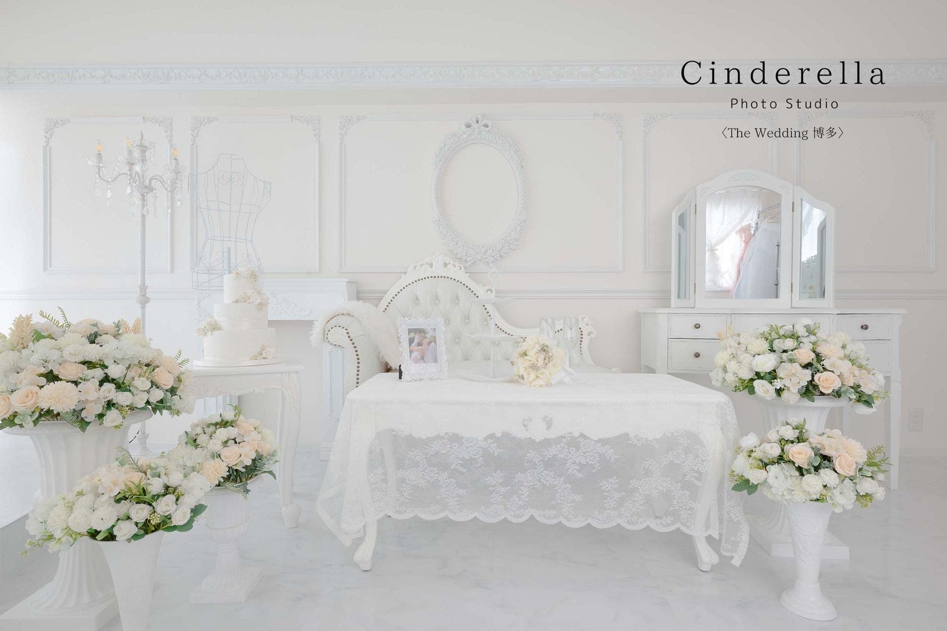 新規OPEN🎀The Wedding博多👗🏰SNSで話題❣️姫系撮影スタジオ｜南西向き｜ポートレート｜推し活｜配信｜商用利用の写真4