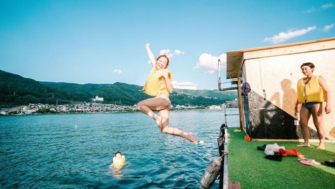 日本初の湖上のエクストリームサウナin長野県諏訪湖の写真3