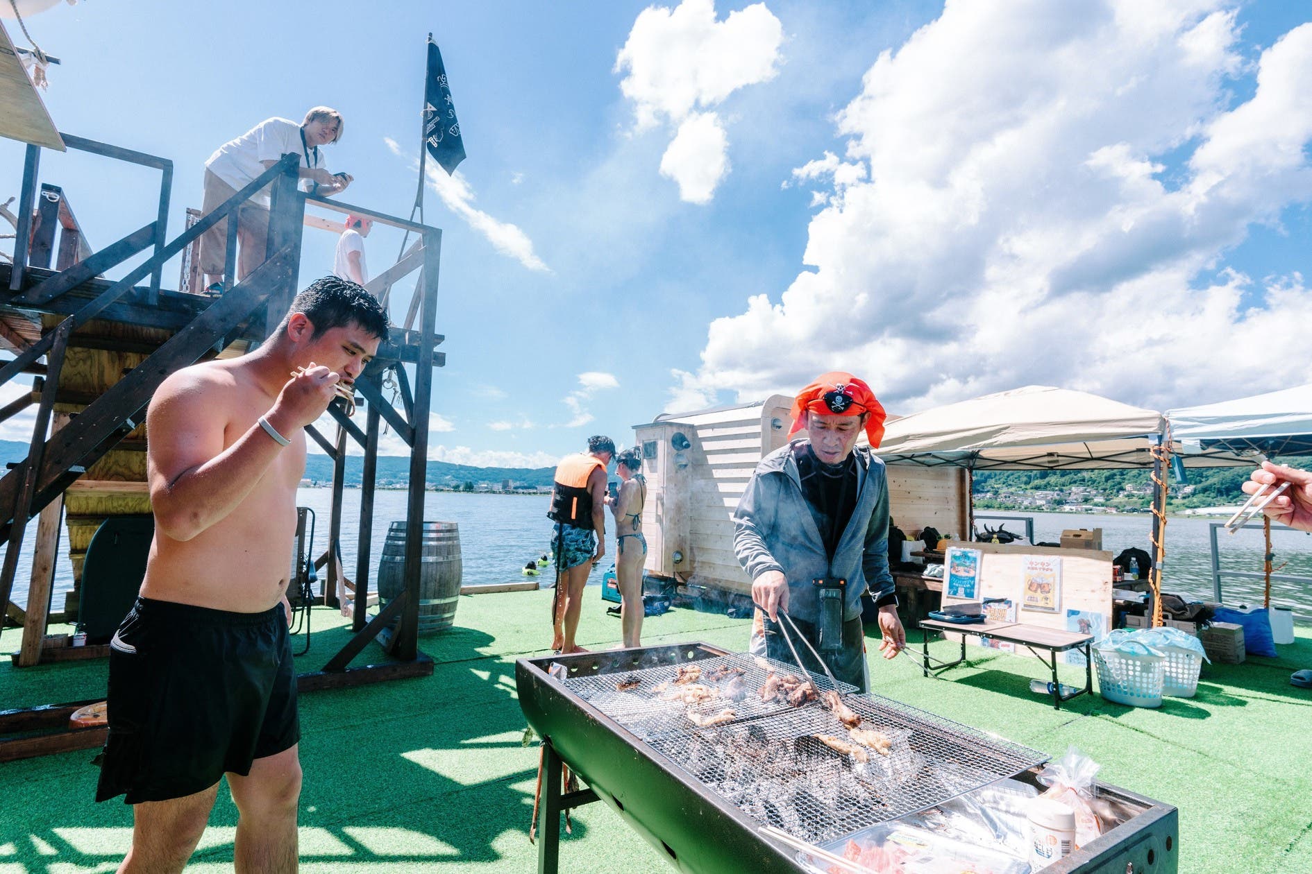 日本初の湖上のエクストリームサウナin長野県諏訪湖の写真16