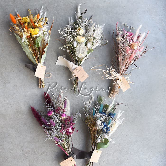 要ご予約・ドライフラワー＆ラグラス　ミニブーケの画像1