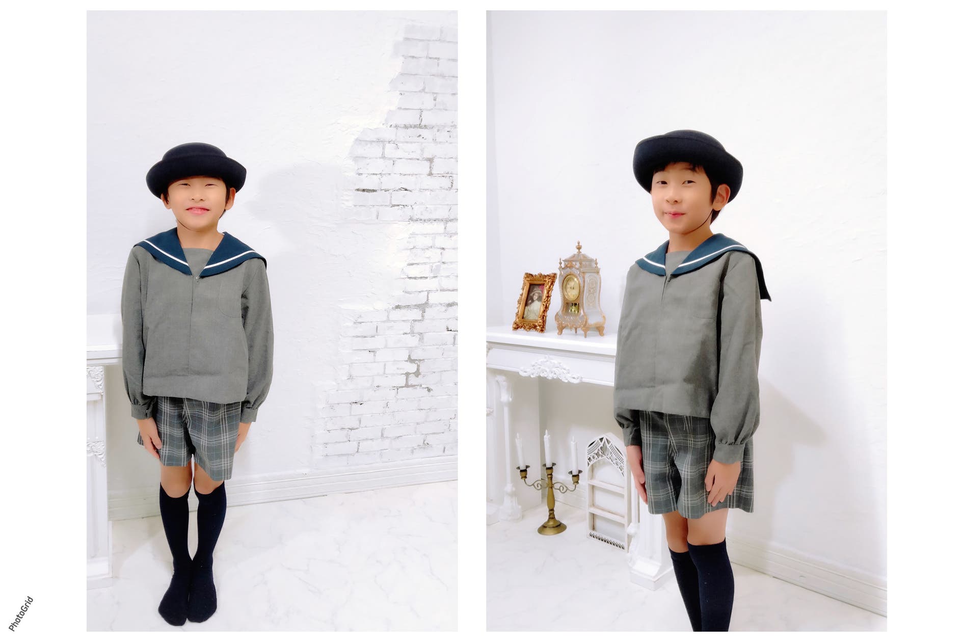 漆喰の白壁スタジオ/黒漆喰壁/ゴシック/姫系/ロココ/バロック/壁面一杯の花壁/24hの写真17