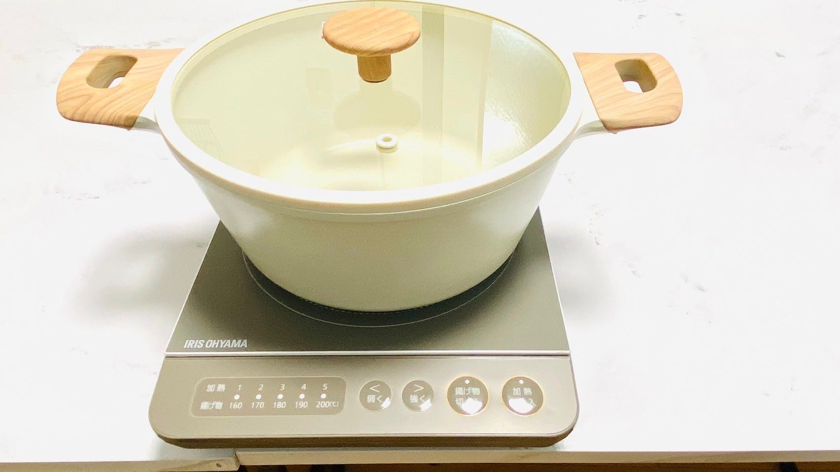 ⑤卓上IHヒーターとお鍋/フライパンセットの画像1