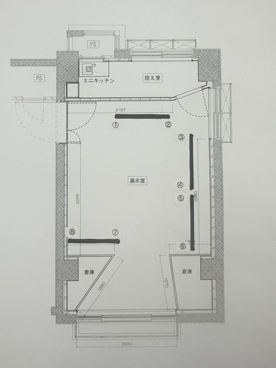 天井吊りハンガーポール貸出料（1回の料金でご利用期間中ご利用頂けます）の画像3