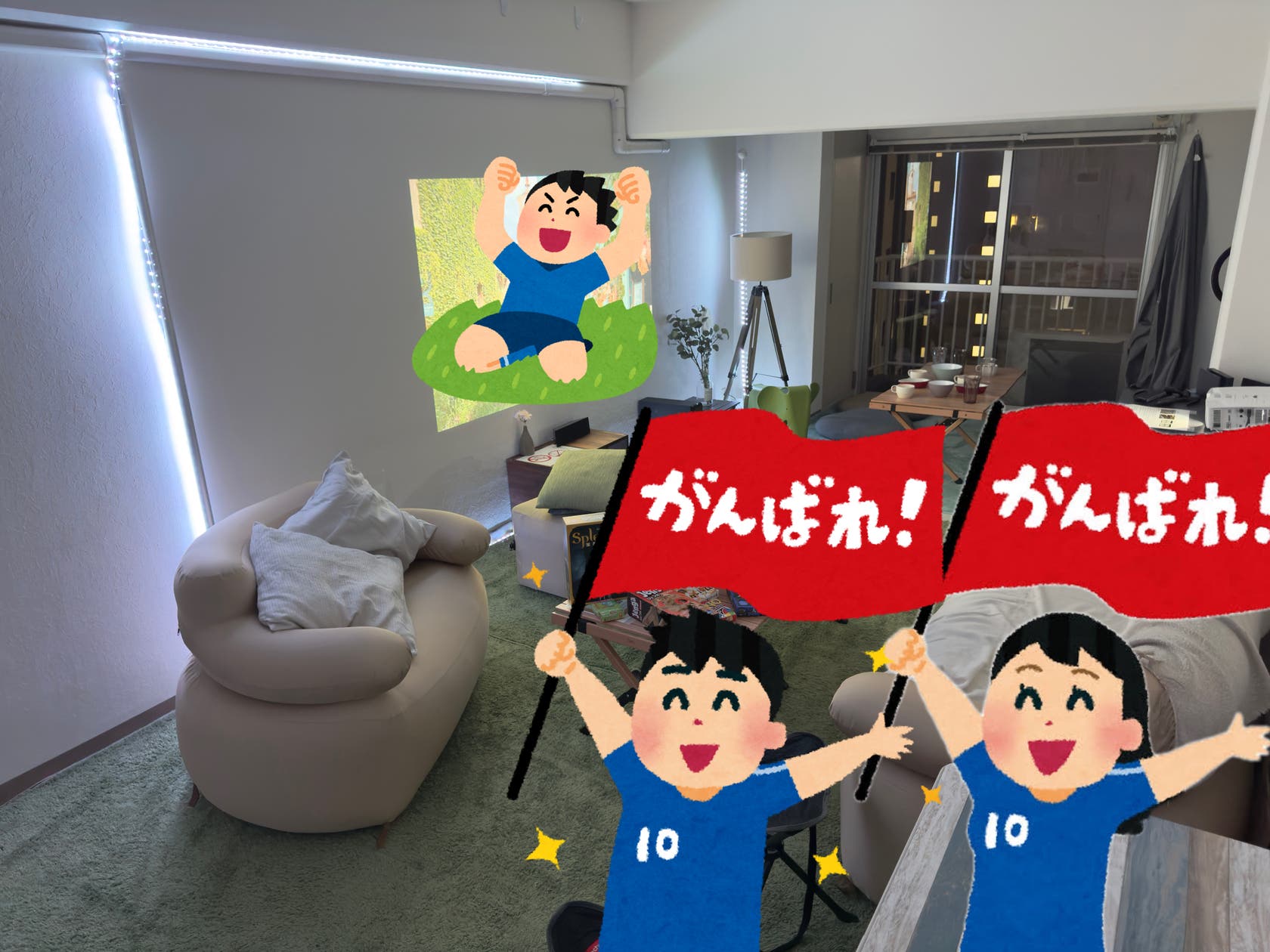 クリスマスツリー設置しました⭐️110インチプロジェクターで動画が見放題🎞️✨新大阪駅徒歩5分🏠🎉の写真10