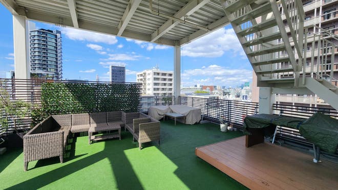 【渋谷駅8分】貸切BBQ!手ぶらも可能🍖SLOTH JINNAN ワイズ神南ビル屋上 ルーフトップテラス 撮影 屋根付きの写真1