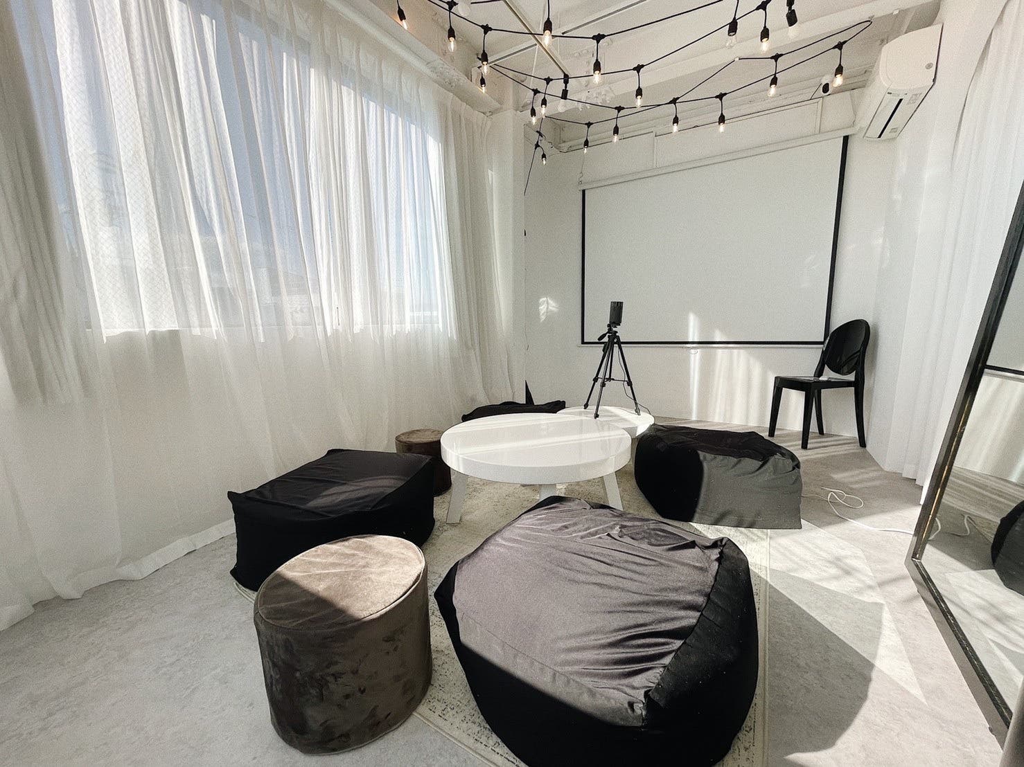 ビーズクッション（黒）の画像1