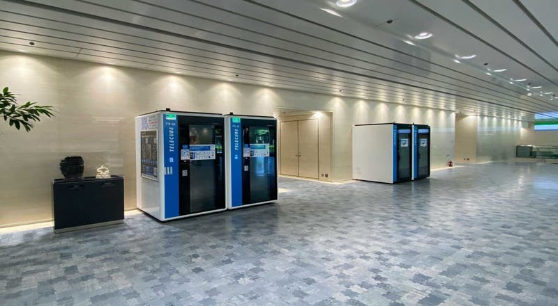 【テレキューブ】ツイン２１の個室型ワークブース（73-02）です。視線と音を遮る、プライベートな集中環境。