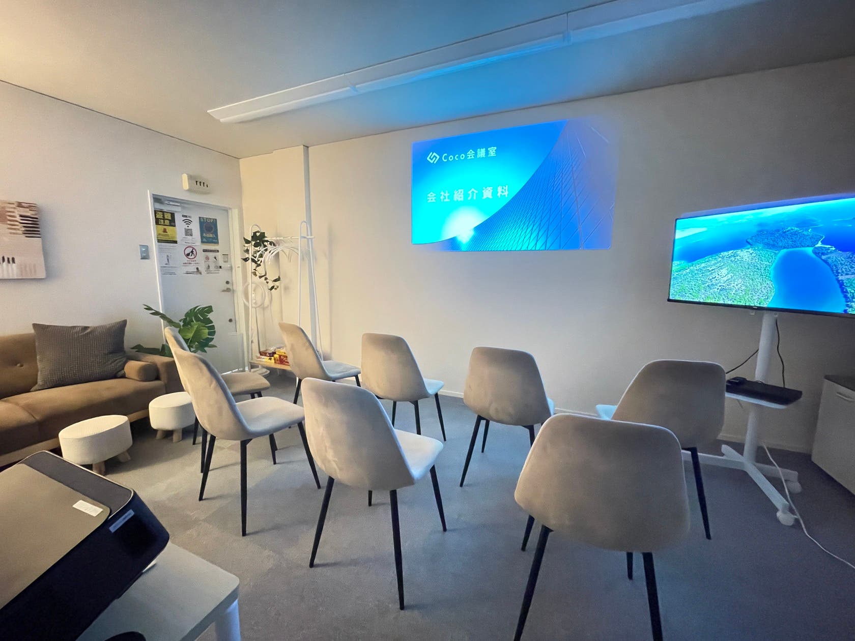 🥳難波駅1分〈COCO会議室なんば駅前店〉超駅近最大14名/セミナー ⏰/ビジネス&amp;懇親会/貸し会議室/当日予約可の写真6