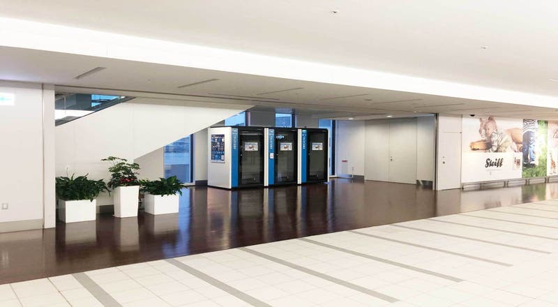 【テレキューブ】新千歳空港の個室型ワークブース（161-11）です。視線と音を遮る、プライベートな集中環境。